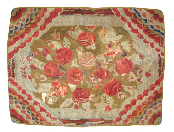 Bonhams : A group of eight hook loop rugs