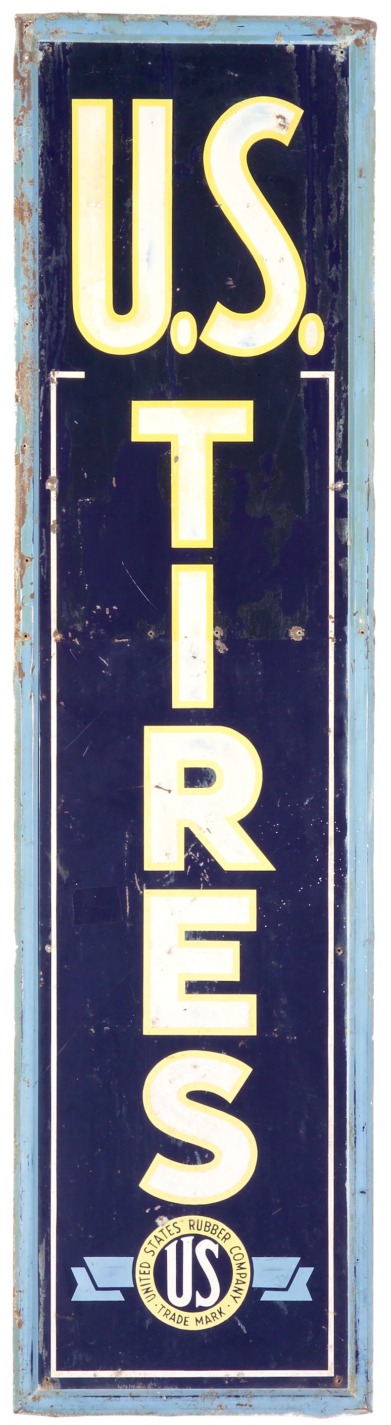 Bonhams Cars : A large U.S. Tires sign,