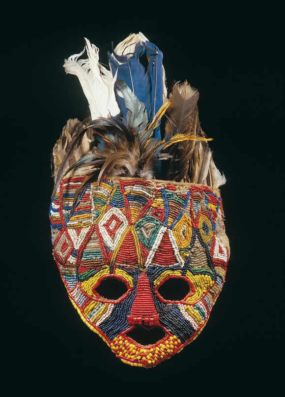 Bonhams : A Tabwa beaded facemask