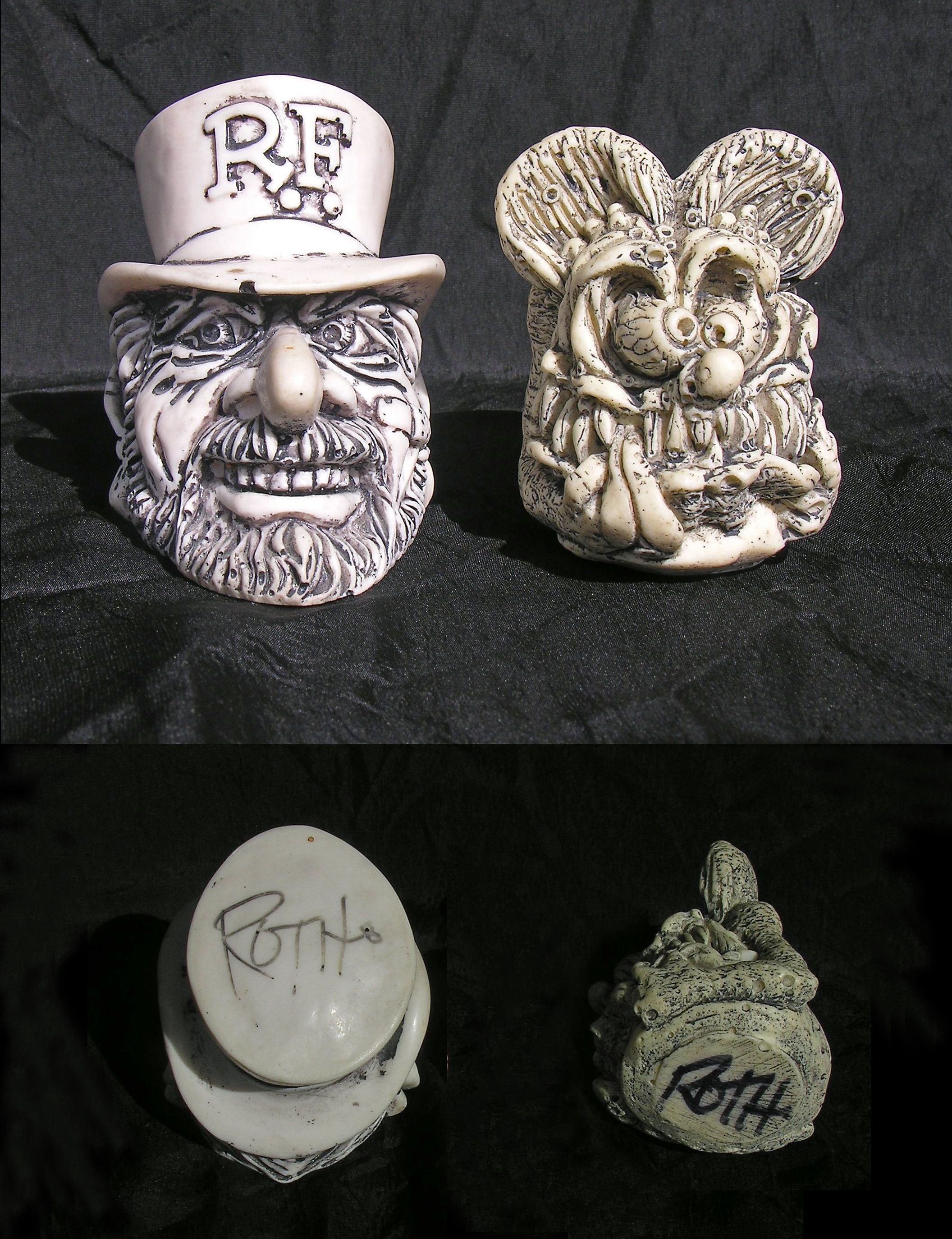 Bonhams Cars : A pair of Ed Roth signed shifter knobs,,