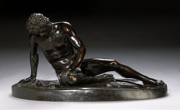 Bonhams : An Italian patinated bronze figure of the Galata Morente