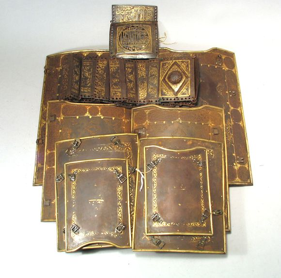Bonhams : A lot of Indian armor plates