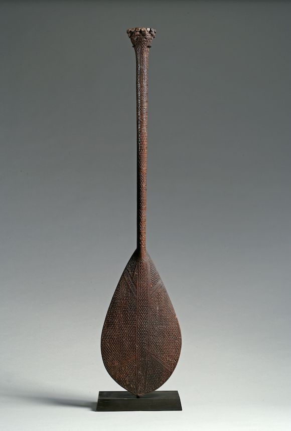 Bonhams : An Austral Islands ceremonial paddle