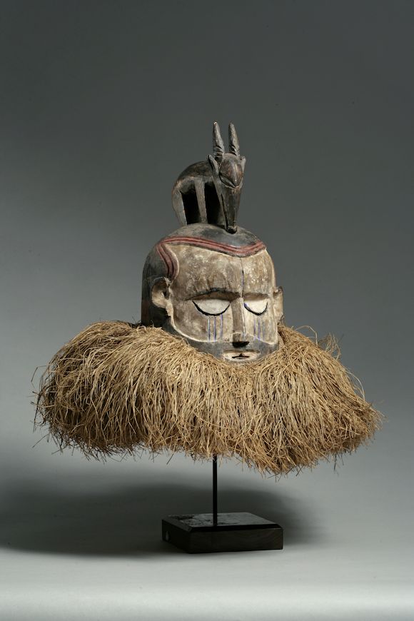 Bonhams : A Yaka/Suku helmet mask