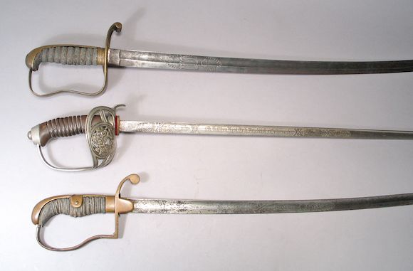 Bonhams : A lot of three German military swords