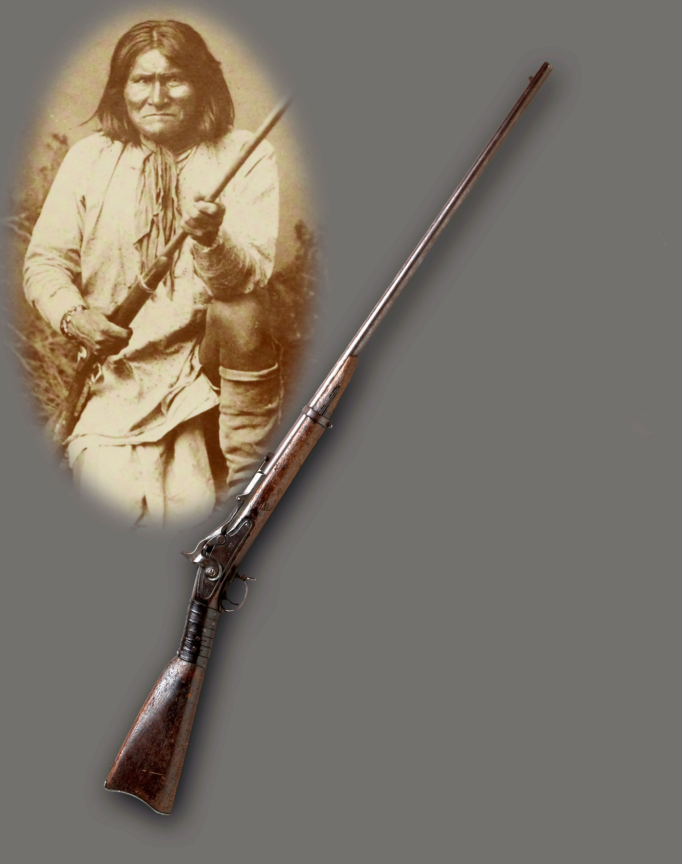 An Historic U.S. Model 1870 Springfield rifle surrendered by Apache war ...