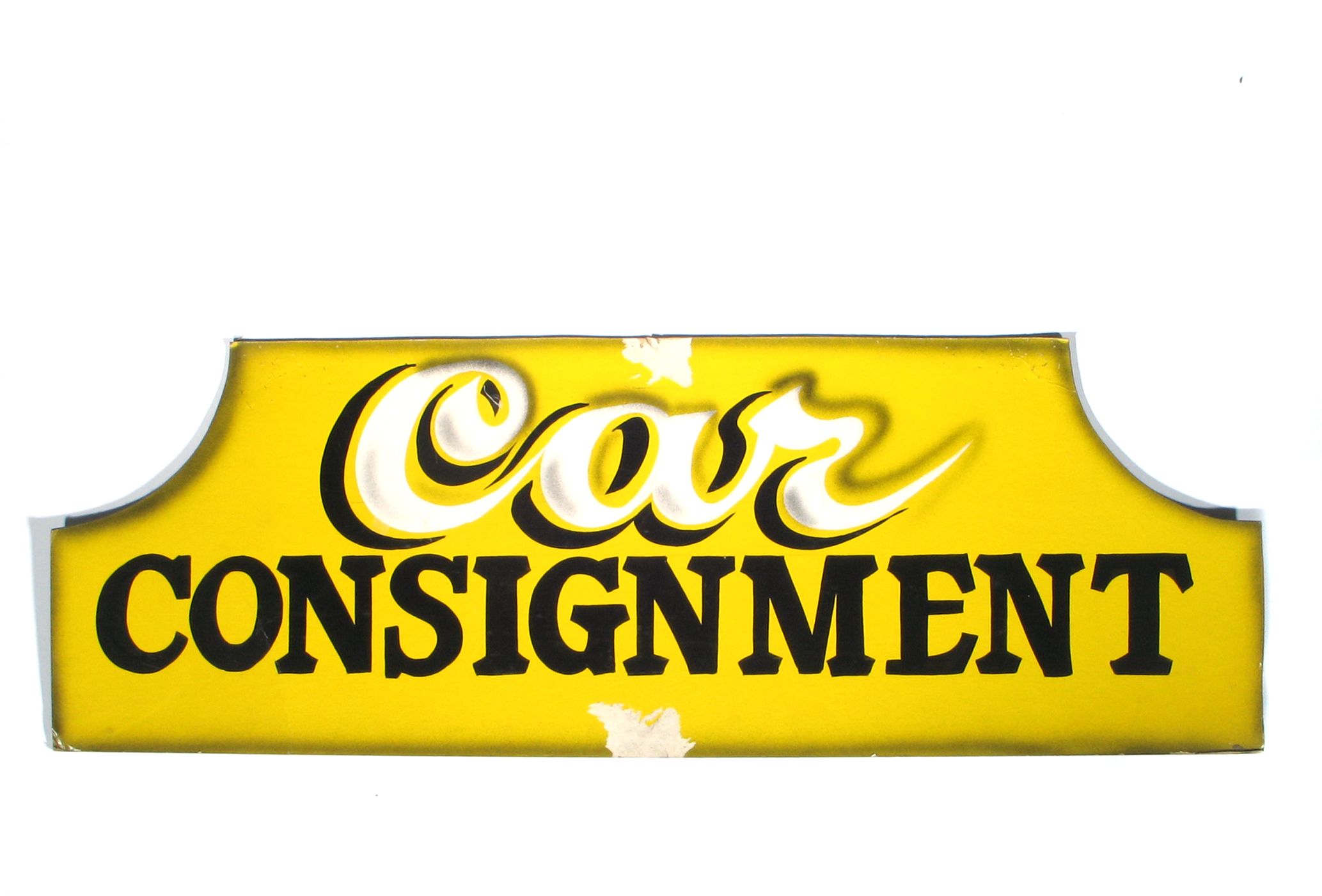 Bonhams Cars : A "Car consignment" sign,