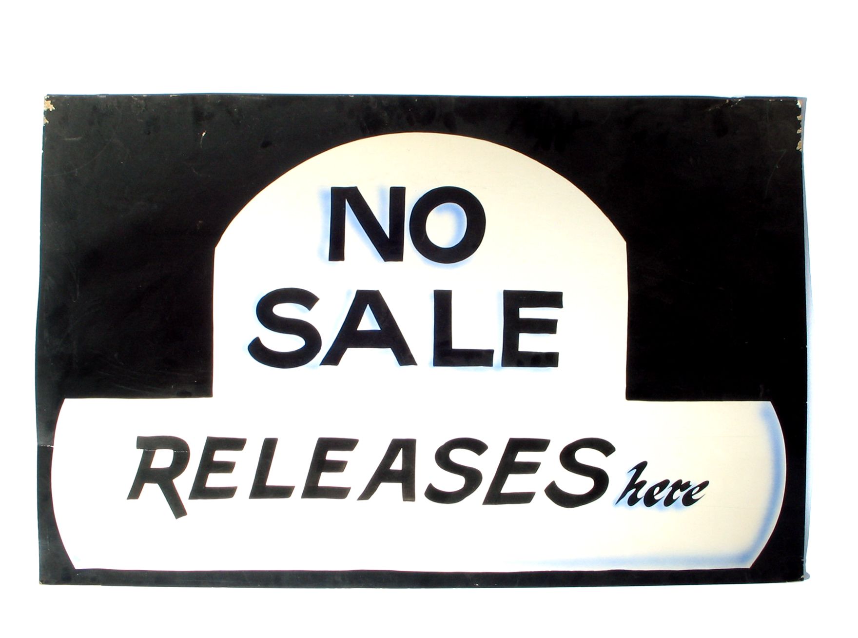Bonhams Cars : A "No Sale Release" sign,