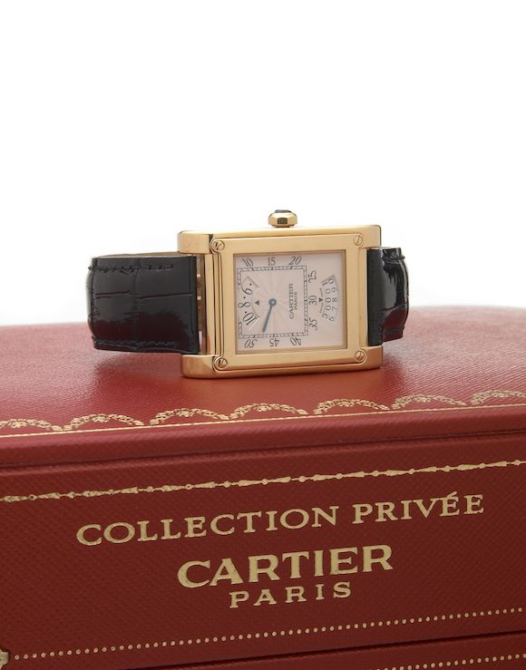 Bonhams : Cartier. A fine and rare special edition 18k gold large ...