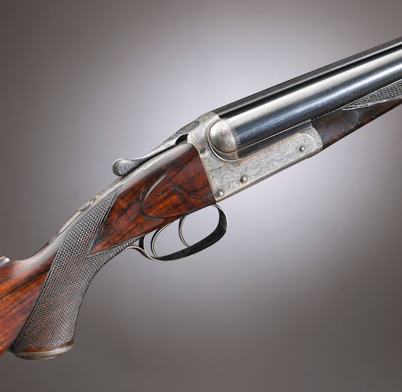 Bonhams : A .303 caliber boxlock double rifle by John Dickson & Son