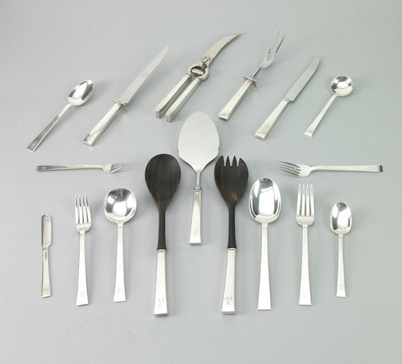 Bonhams : Sterling Continental Flatware Set by International with Case ...