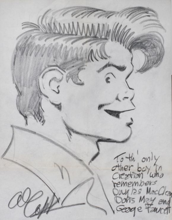 Bonhams : An Al Capp inscribed pencil drawing of Lil Abner