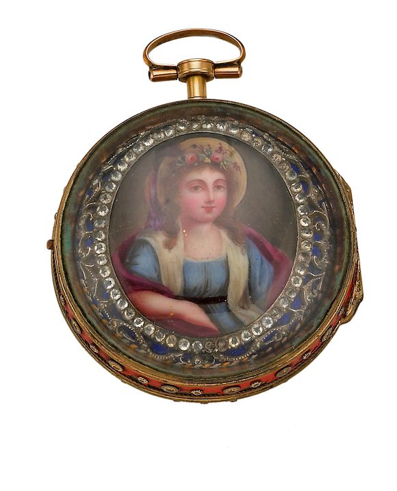 Bonhams : Jaques Coulin & Amy Bry, Geneve. A gold, enamel and paste set ...
