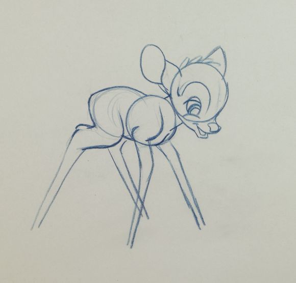 Bonhams : Approximately 48 Walt Disney animation drawings from Bambi