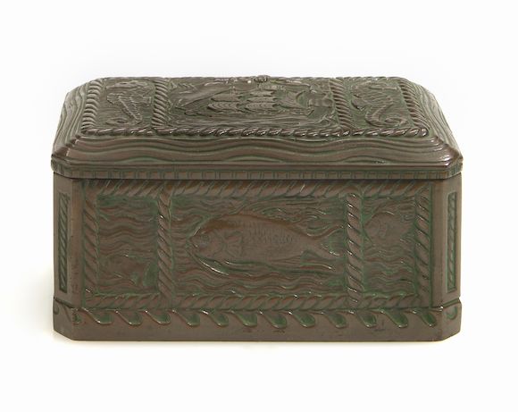 Bonhams : Tiffany Studios bronze Nautical utility box