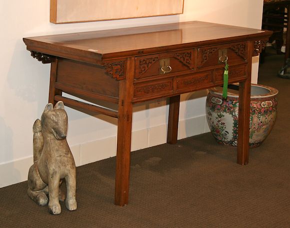 Bonhams : A Chinese style wood table