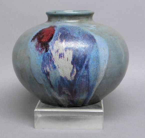 Bonhams : A blue transmutation glazed porcelain jar