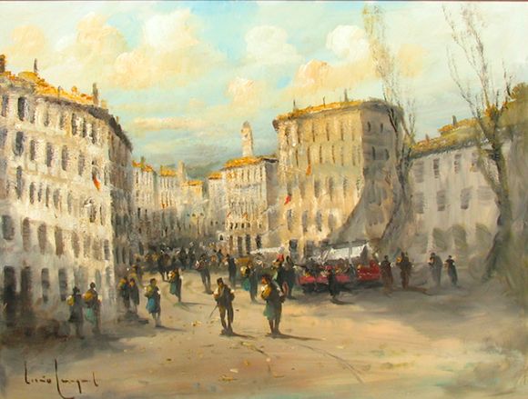 Bonhams : Luccio Cargnel (Italian, 1903-1998) Giorno di merato 19 3/4 x ...
