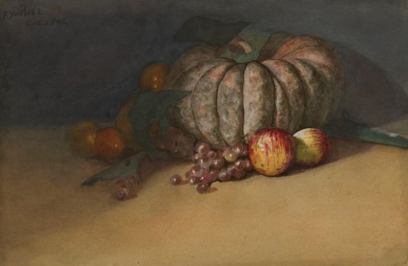 Bonhams : Fujio Yoshida (1887-1987) Pumpkin and Fruit