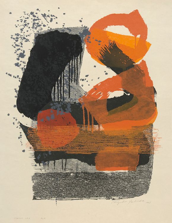 Bonhams : Chizuko Yoshida (b. 1924) three modern prints