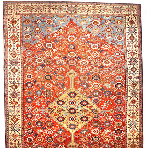 Bonhams : A Serapi carpet Northwest Persia, size approximately 12ft ...