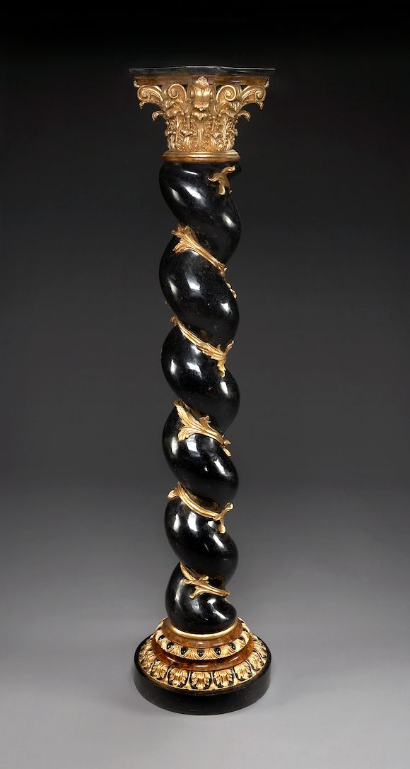 Bonhams : A Baroque style parcel gilt composition and marble veneered ...