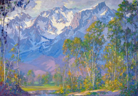 Bonhams : Harry Raymond Henry (American, 1882-1974) Crags of the ...
