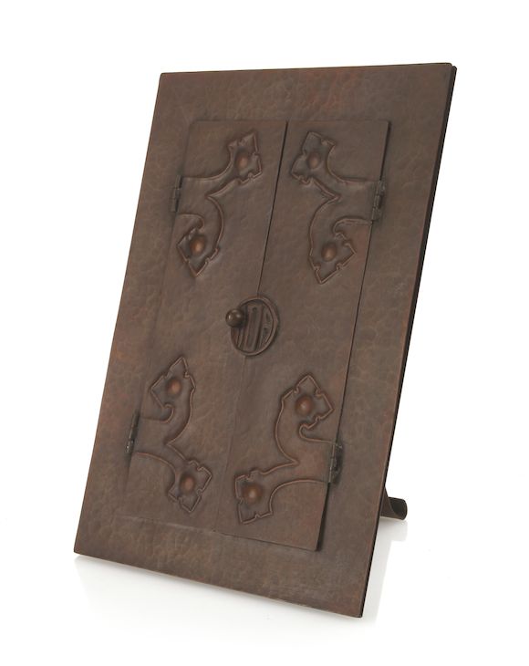 Bonhams : A Jauchen's Olde Copper Shop hammered copper frame