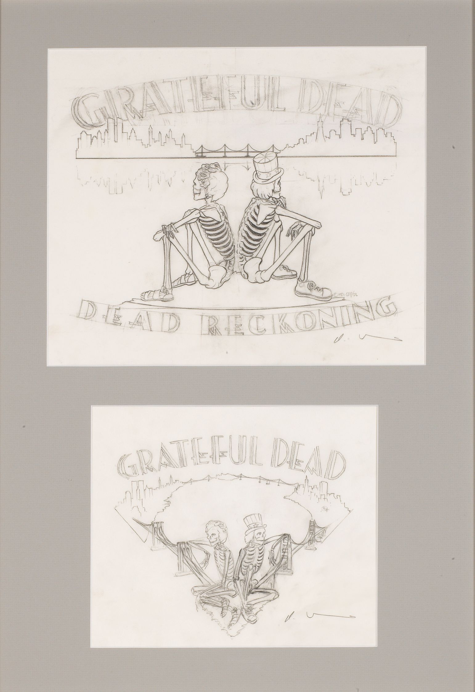 1981, pencil, a rough album cover - auctions & price archive