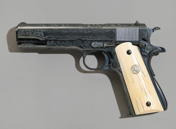 Bonhams : A fine and rare factory engraved Colt Model 1911 National ...