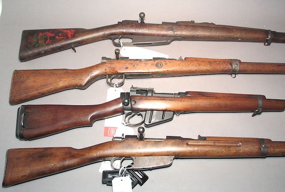 Bonhams : A lot of four bolt action military rifles