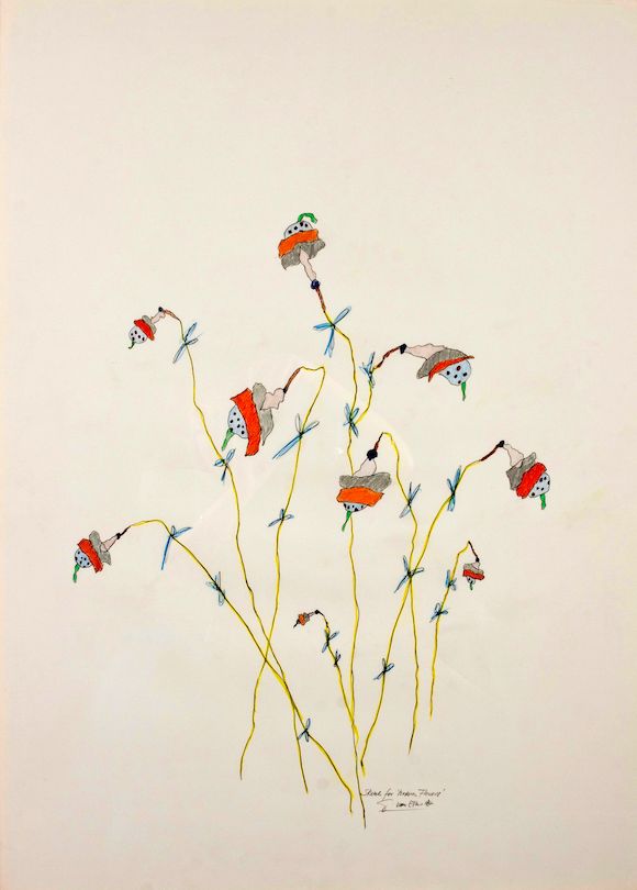 Bonhams : Ger Van Elk (Dutch, born 1941) Sketches for Modern Flowers (2 ...