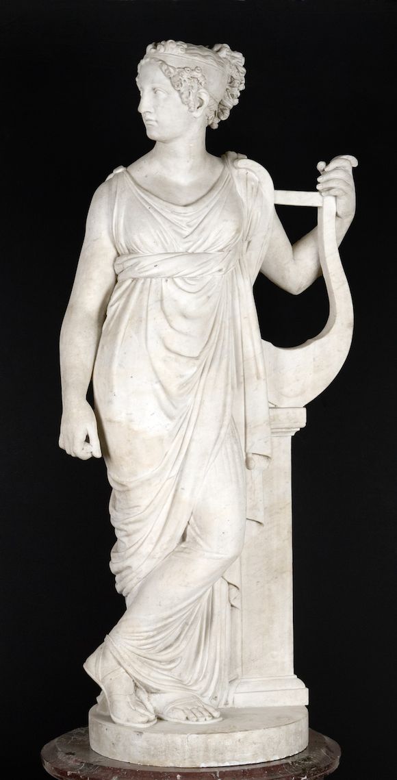 Bonhams : A fine French Empire marble figure of Terpsichore