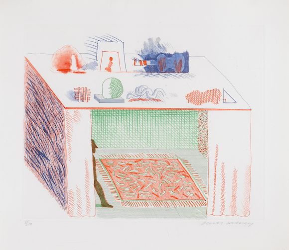 Bonhams : David Hockney (British, born 1937); In a Chiaroscuro, from ...