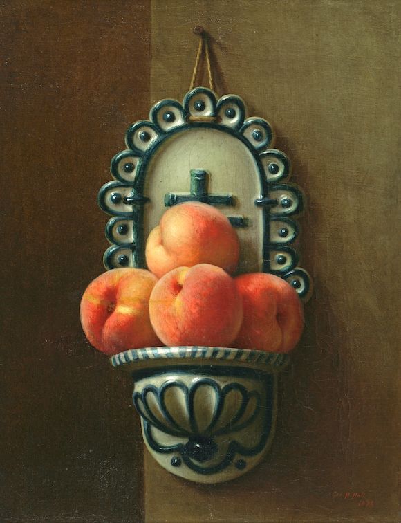 Bonhams : George Henry Hall (American, 1825-1913) Still Life with ...