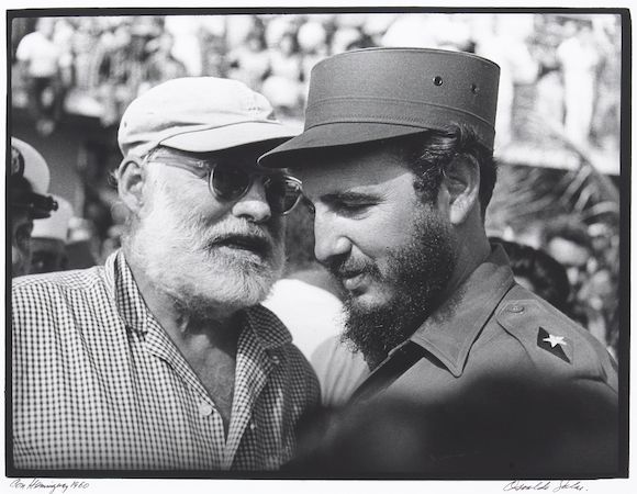 Bonhams : Osvaldo Salas (Cuban, 1914-1992); Con Hemingway (Fidel Castro ...