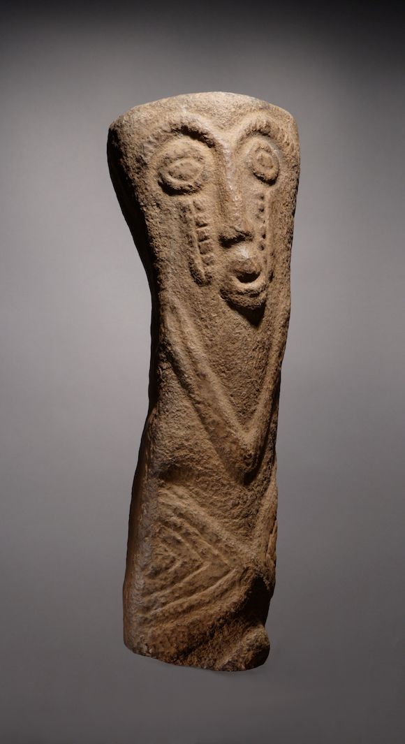 Bonhams : A stone monolith, akwanshi