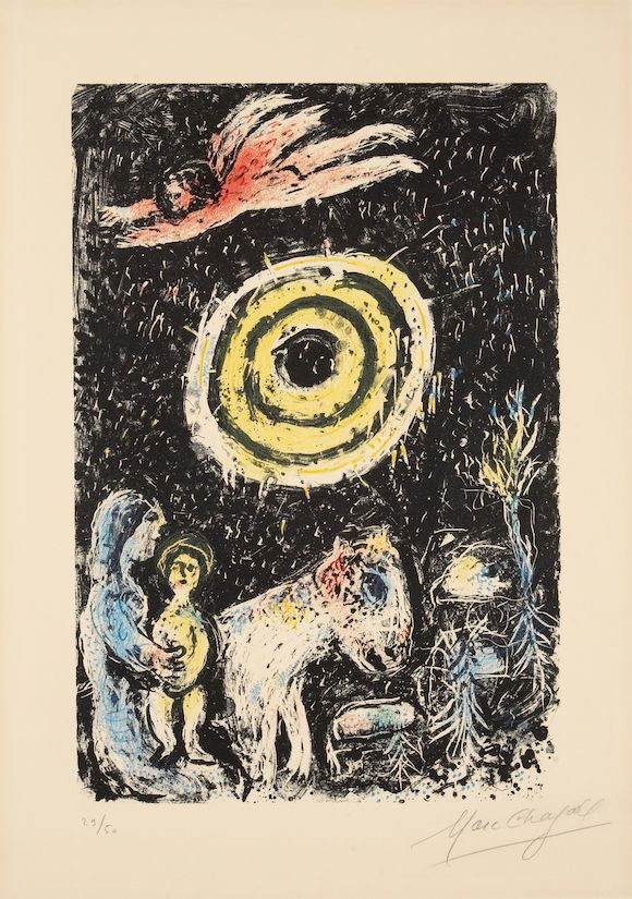 Bonhams : Marc Chagall (Russian/French, 1887-1985); Winter Sun;