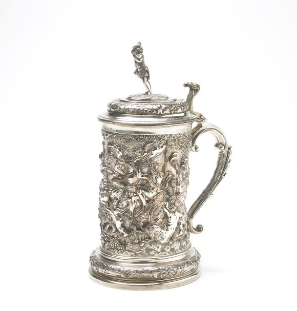 Bonhams : Victorian Plated Tankard by Elkington & Co.