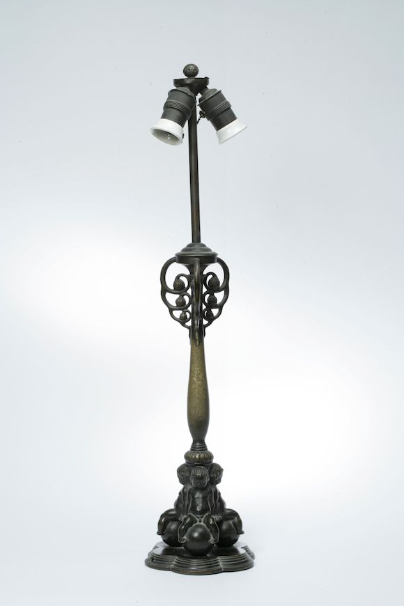 Bonhams : A Vienna Secessionstil bronze figural lamp base