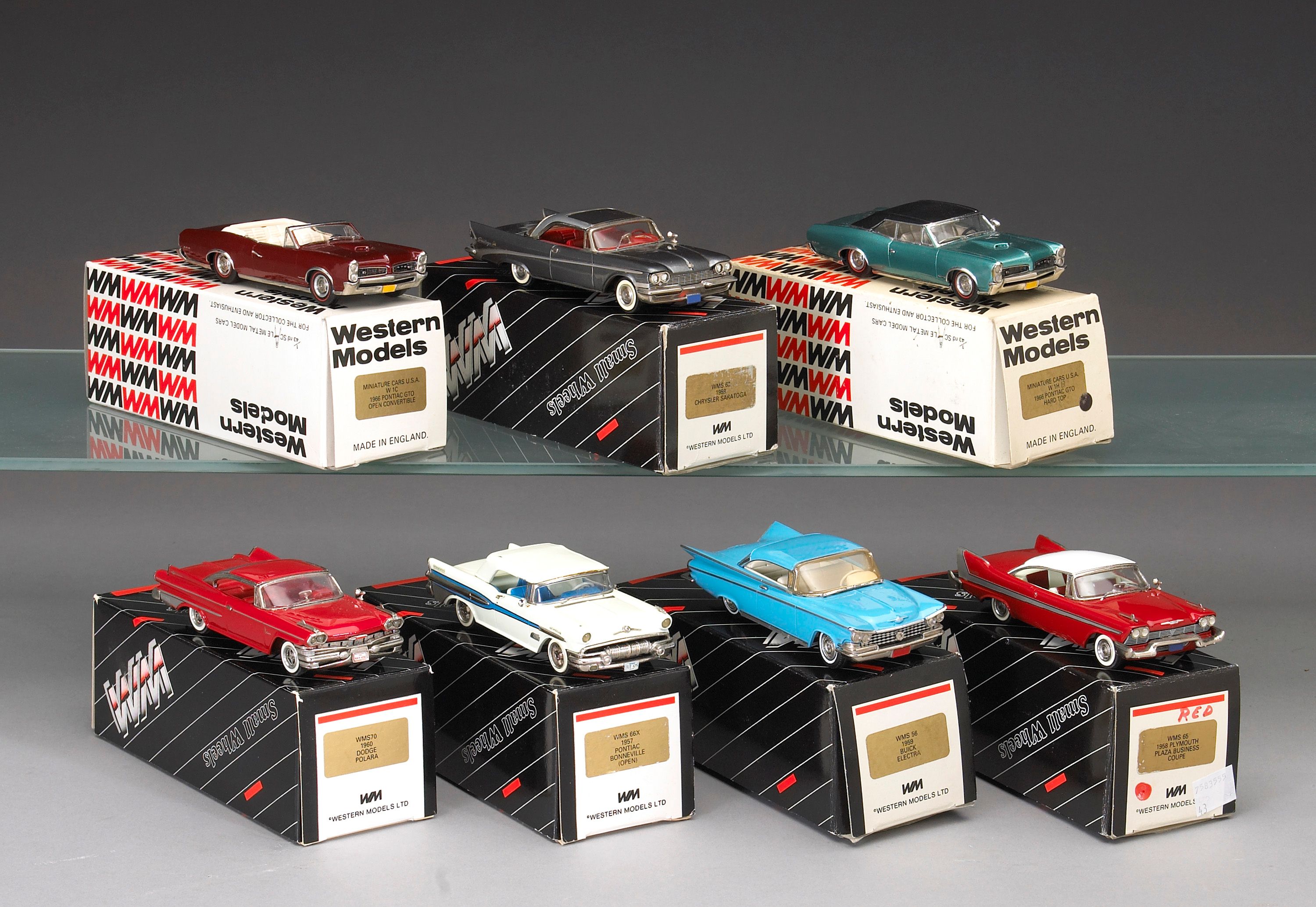 Bonhams Cars : Seven 1:43 scale white metal model cars by Western ...