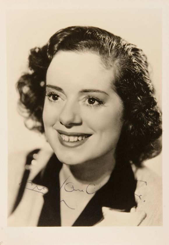 Bonhams : An Elsa Lanchester black and white signed photograph, 1940s