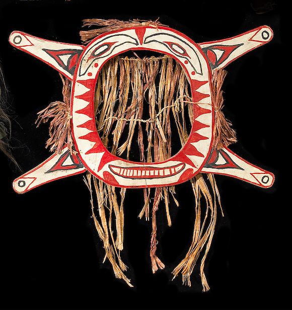 Bonhams : A Kwakiutl Hamatsa neck or head ring
