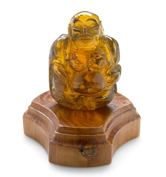 Bonhams : Amber Carving of Buddha