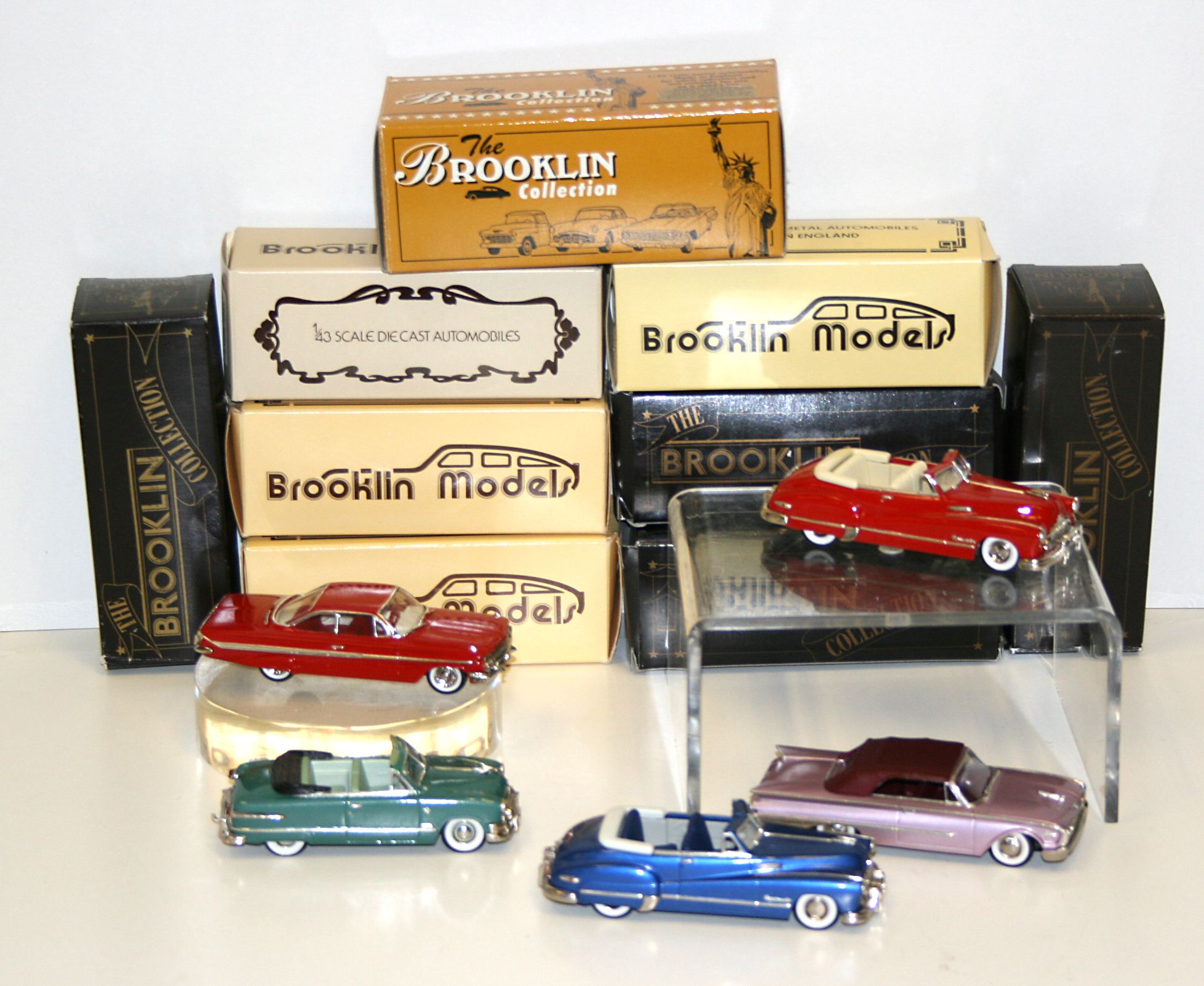 Bonhams Cars : Ten 1:43 scale white metal model cars by Brooklin Models ...
