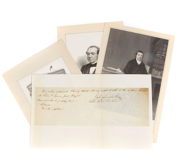 Bonhams : ASTOR, JOHN JACOB. 1763-1848.