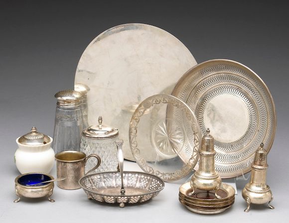 Bonhams : Sterling and Sterling Mounted Table Articles