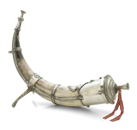 Bonhams : A Norwegian powder horn