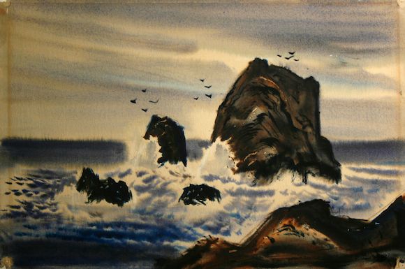 Bonhams : Richard Yip (American, 1919-1981) Coastal Movement, 1957 14 3 ...