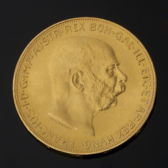 Bonhams : An Austria Corona 100 cor 1915 gold coin